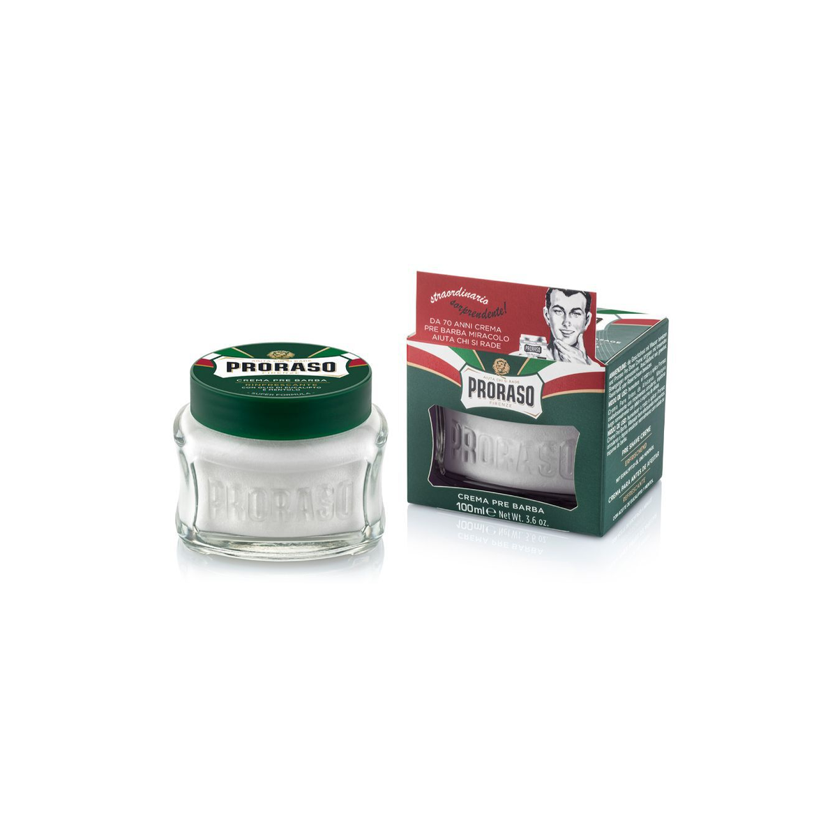 Proraso Refresh Pre-Shave Cream Tub Eucalyptus & Menthol - 100ml ...