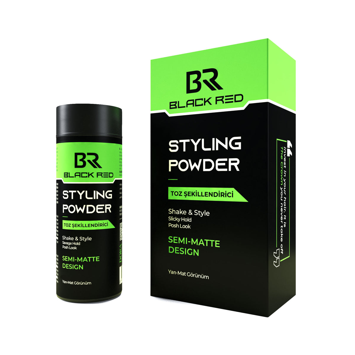 Black Red Texturising Hair Styling Powder Semi-Matte Look 20 gr ...